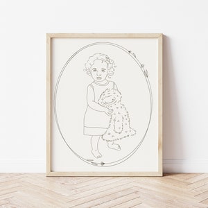 Custom Line Art Portrait - Etsy