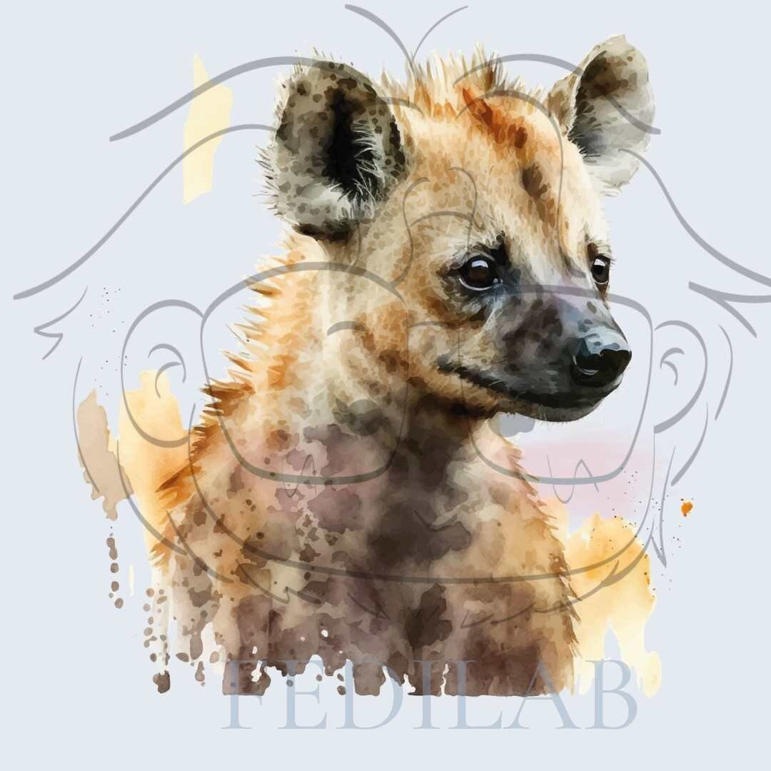 Hyena Watercolor,digital Downloads,hyena Clipart, Png,epsand Vector ...