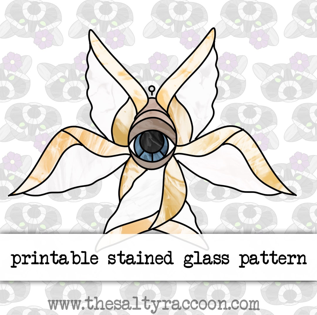 Seraphim Stained Glass Pattern Includes Printable Pages and Cricut PNG ...