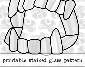 Stained Glass Teeth - Etsy