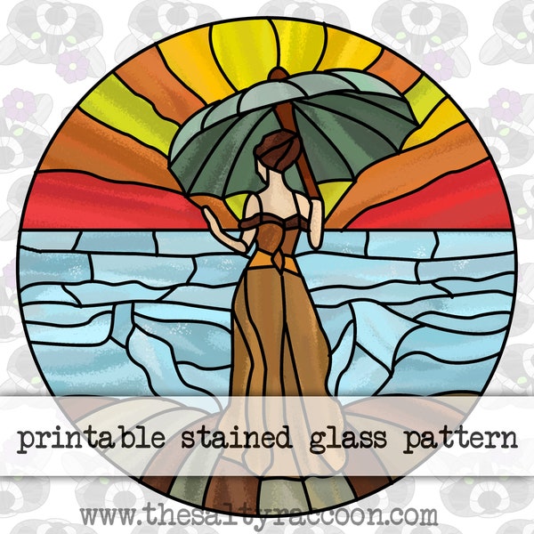 Antique Stained Glass Window - Etsy