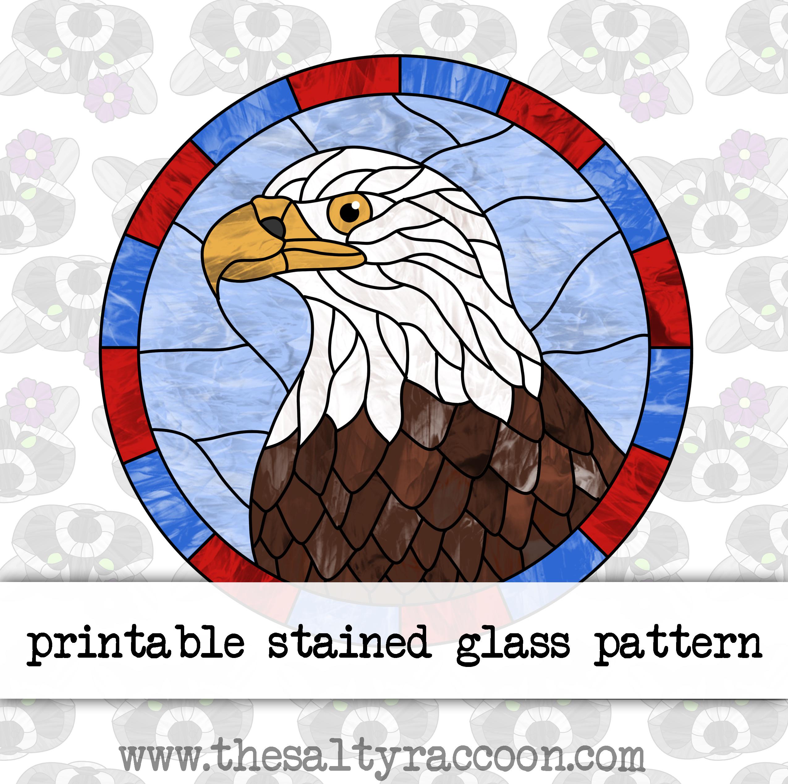 Bald Eagle Stained Glass Patterns Eagle Of Freedom Stained Glass