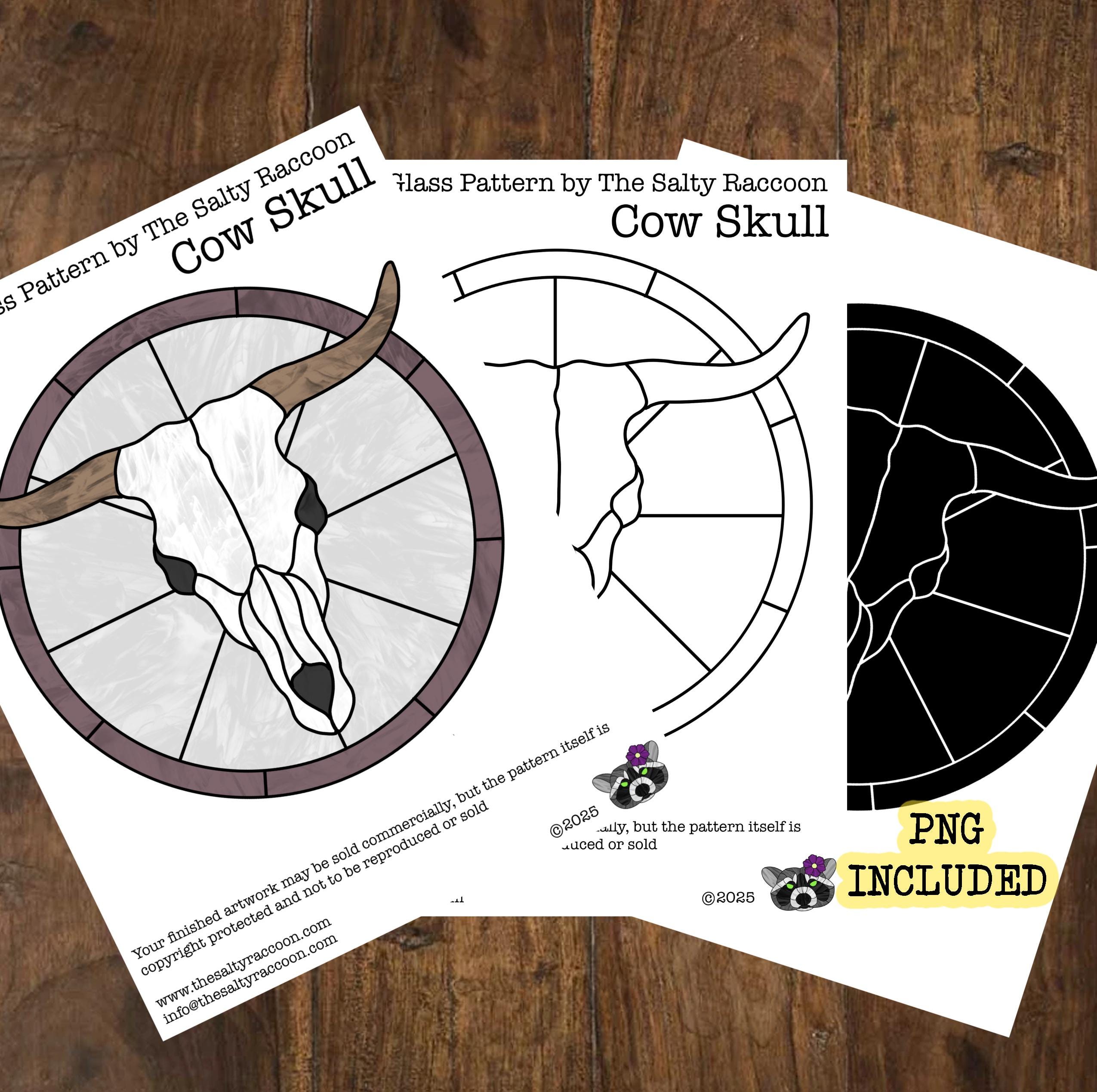 Cow Skull Stained Glass Patterns