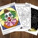 Clown Stained Glass Pattern - Includes Printable Pages and Cricut PNG ...