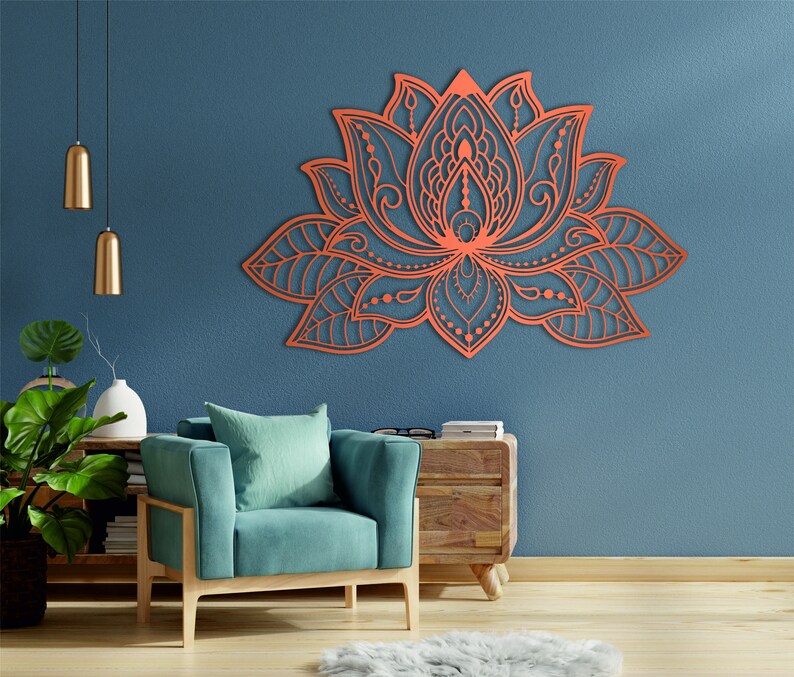 Metal Mandala Decor Handmade Metal Wall Arttree of - Etsy