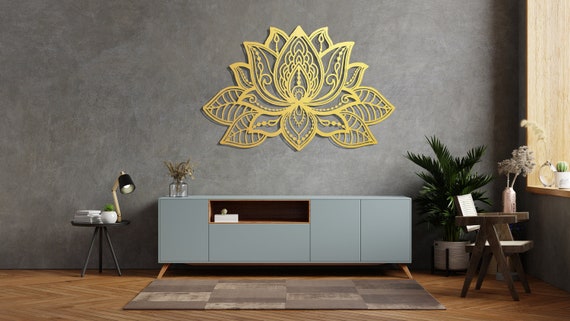 Metal Mandala Decor Handmade Metal Wall Arttree of | Etsy