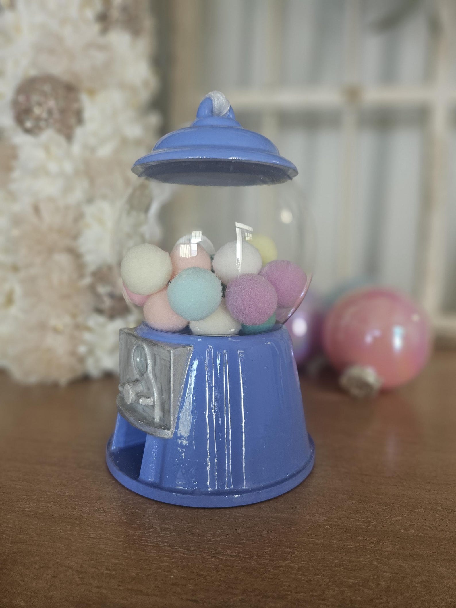 Personalized Periwinkle Mini Gumball Machine, Gumball Machine Christmas ...