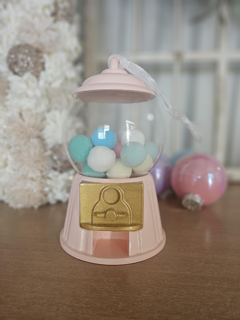 Personalized Pink Mini Gumball Machine, Gumball Machine Christmas Tree ...