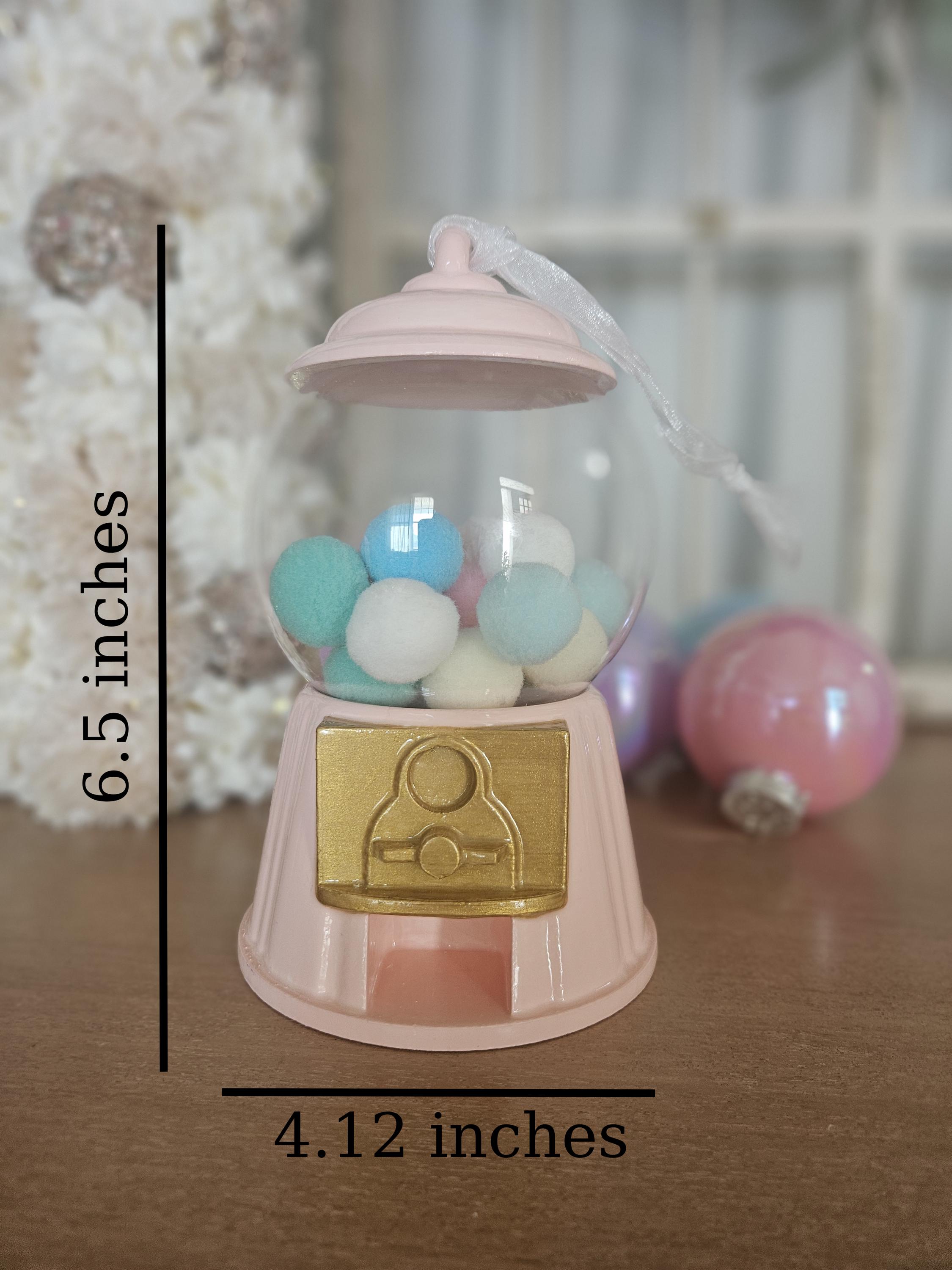 Personalized Pink Mini Gumball Machine, Gumball Machine Christmas Tree ...