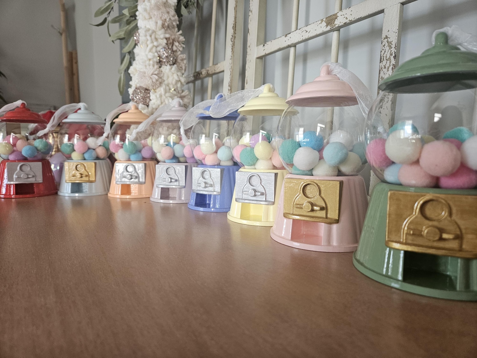 Personalized Pink Mini Gumball Machine, Gumball Machine Christmas Tree ...