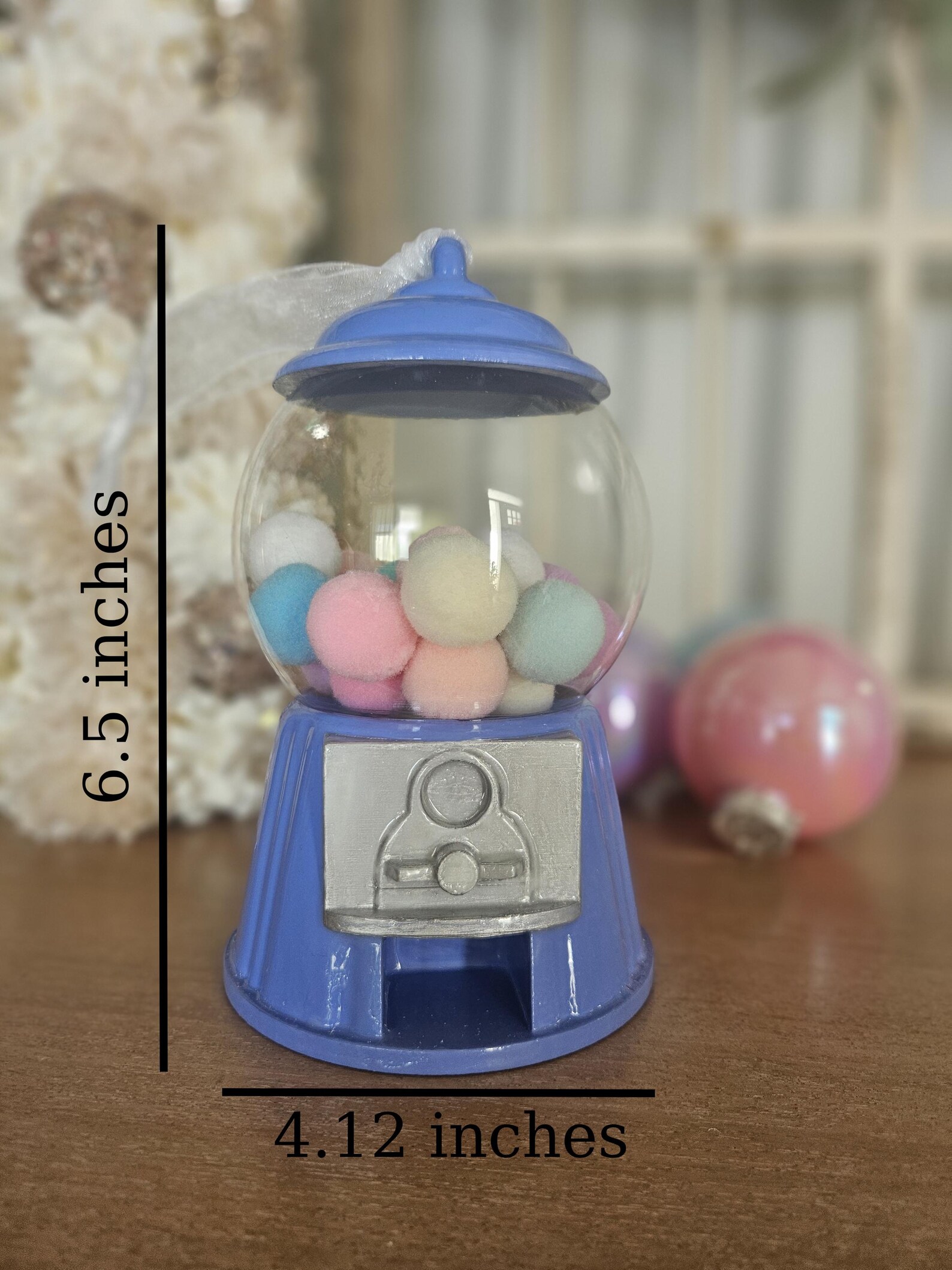Personalized Periwinkle Mini Gumball Machine, Gumball Machine Christmas ...