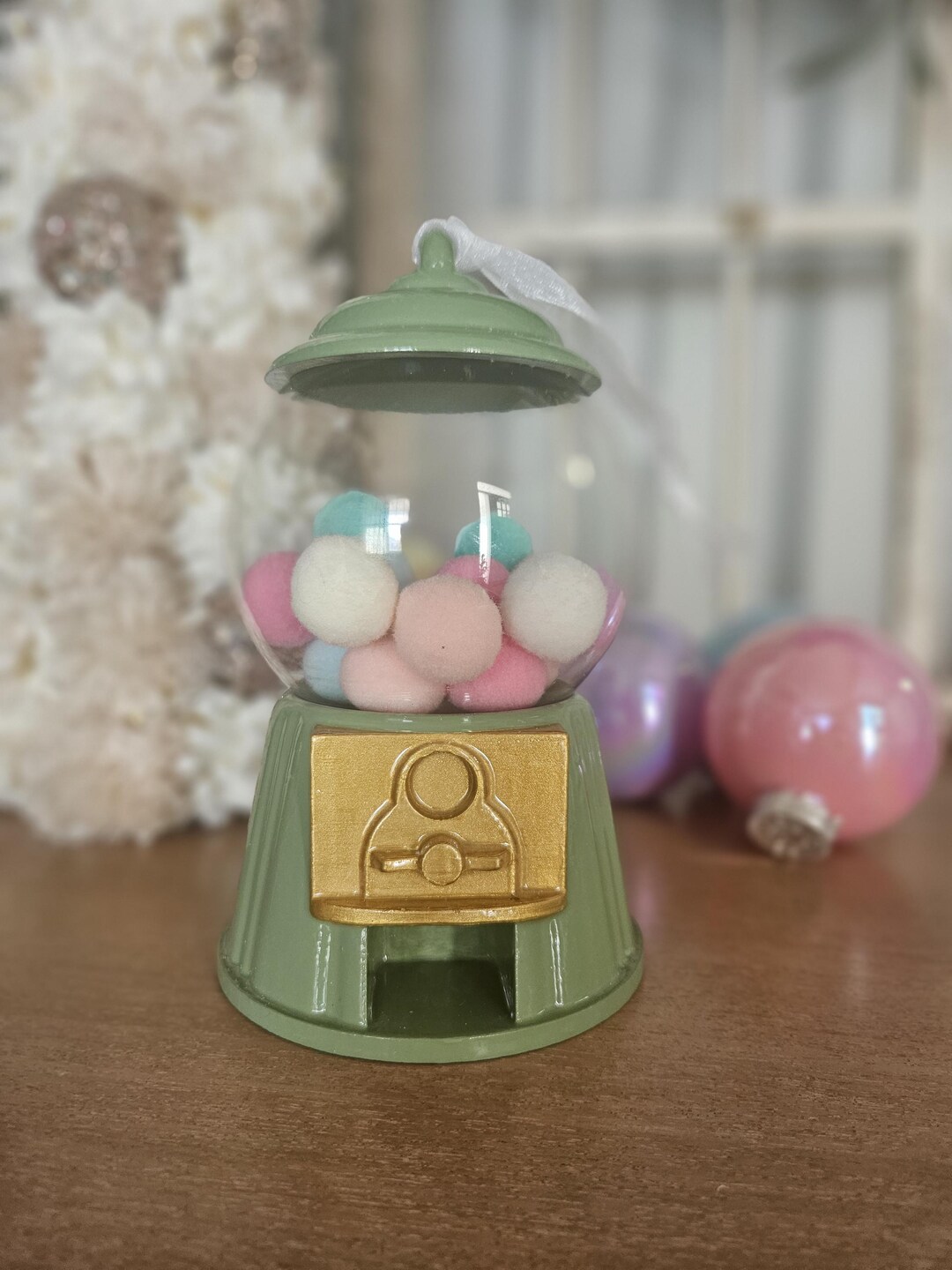 Personalized Sage Mini Gumball Machine, Gumball Machine Christmas Tree ...