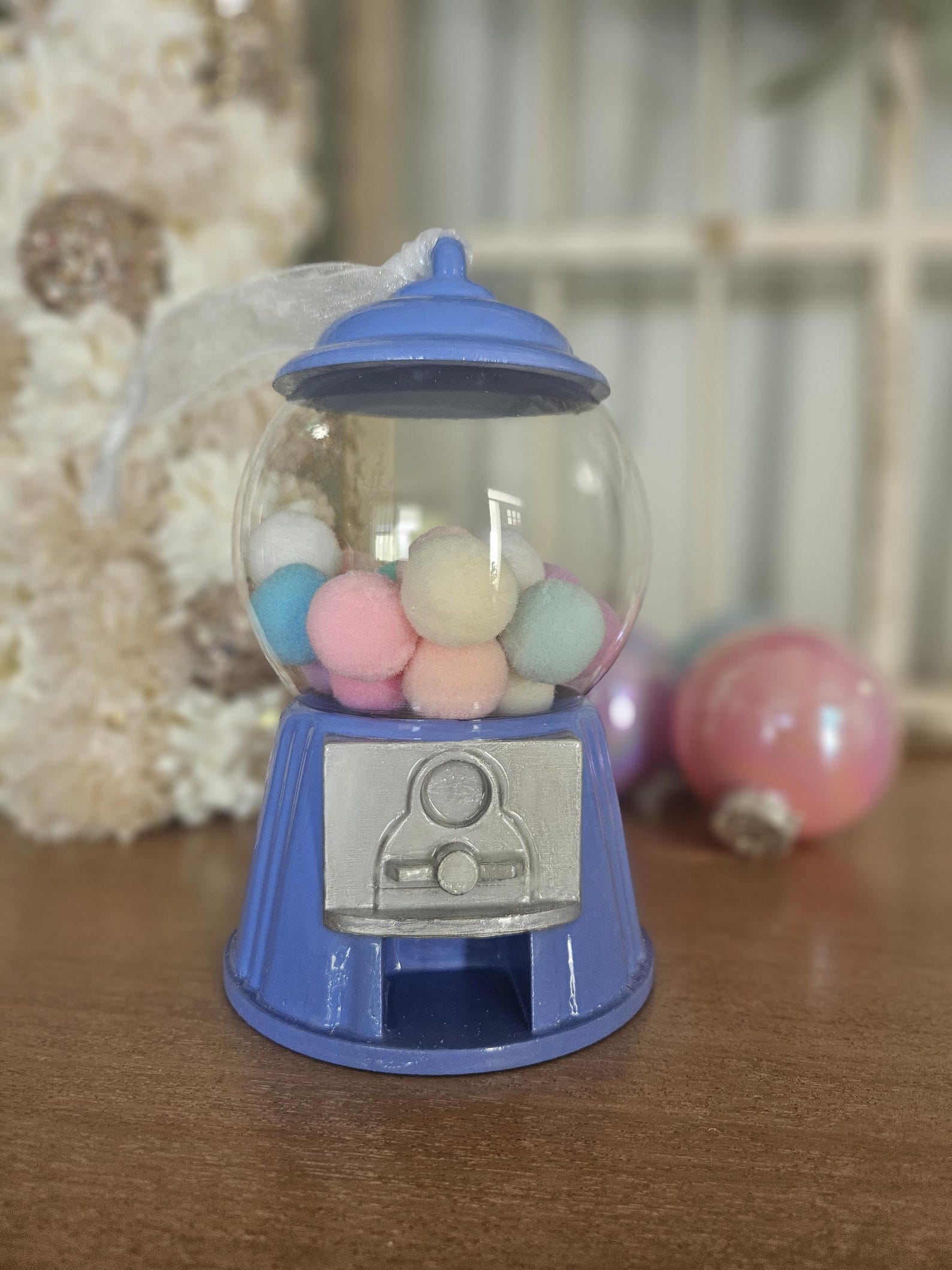 Personalized Periwinkle Mini Gumball Machine, Gumball Machine Christmas ...