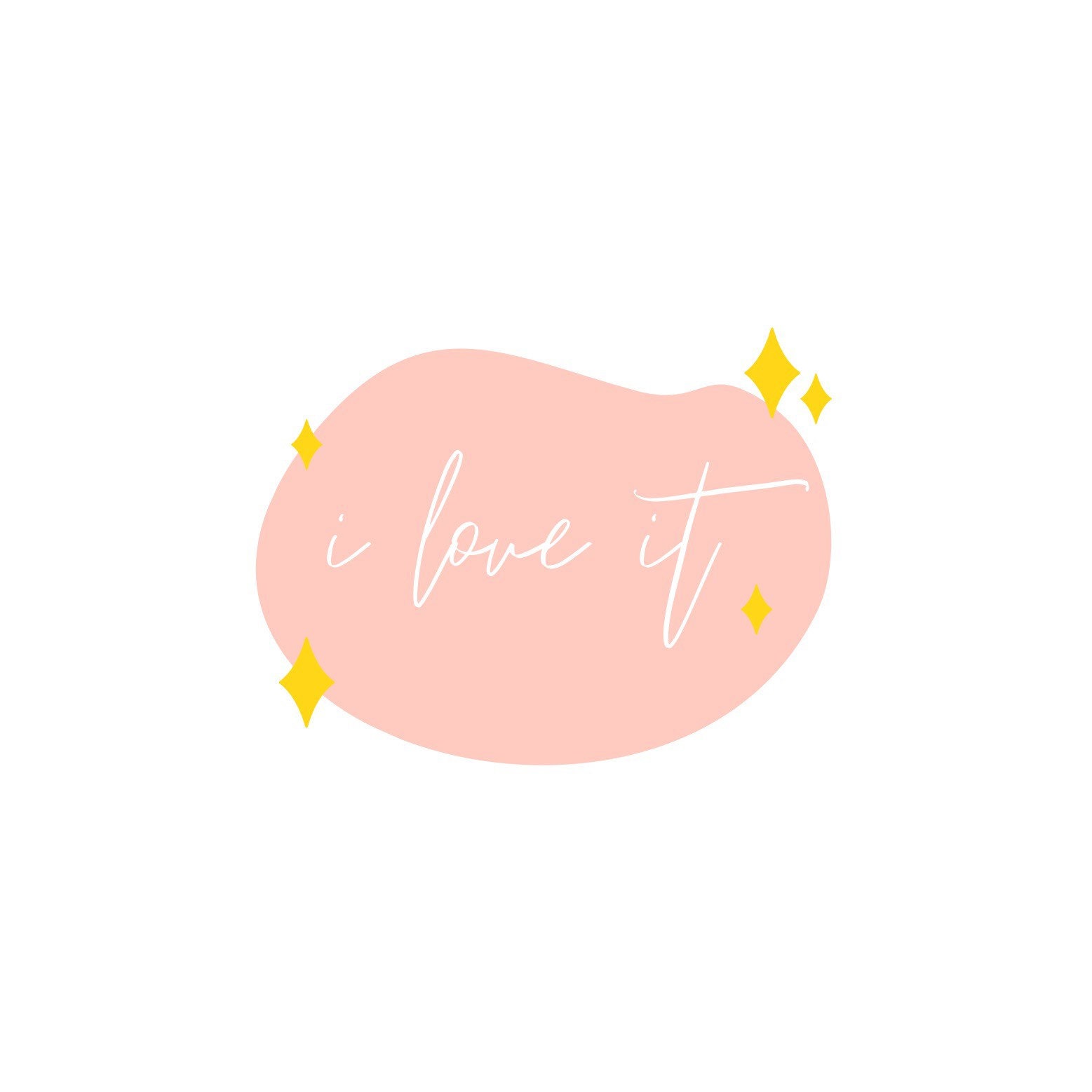 I Love It Sticker, Sticker for Water Bottle, Laptop, Phone, Waterproof ...