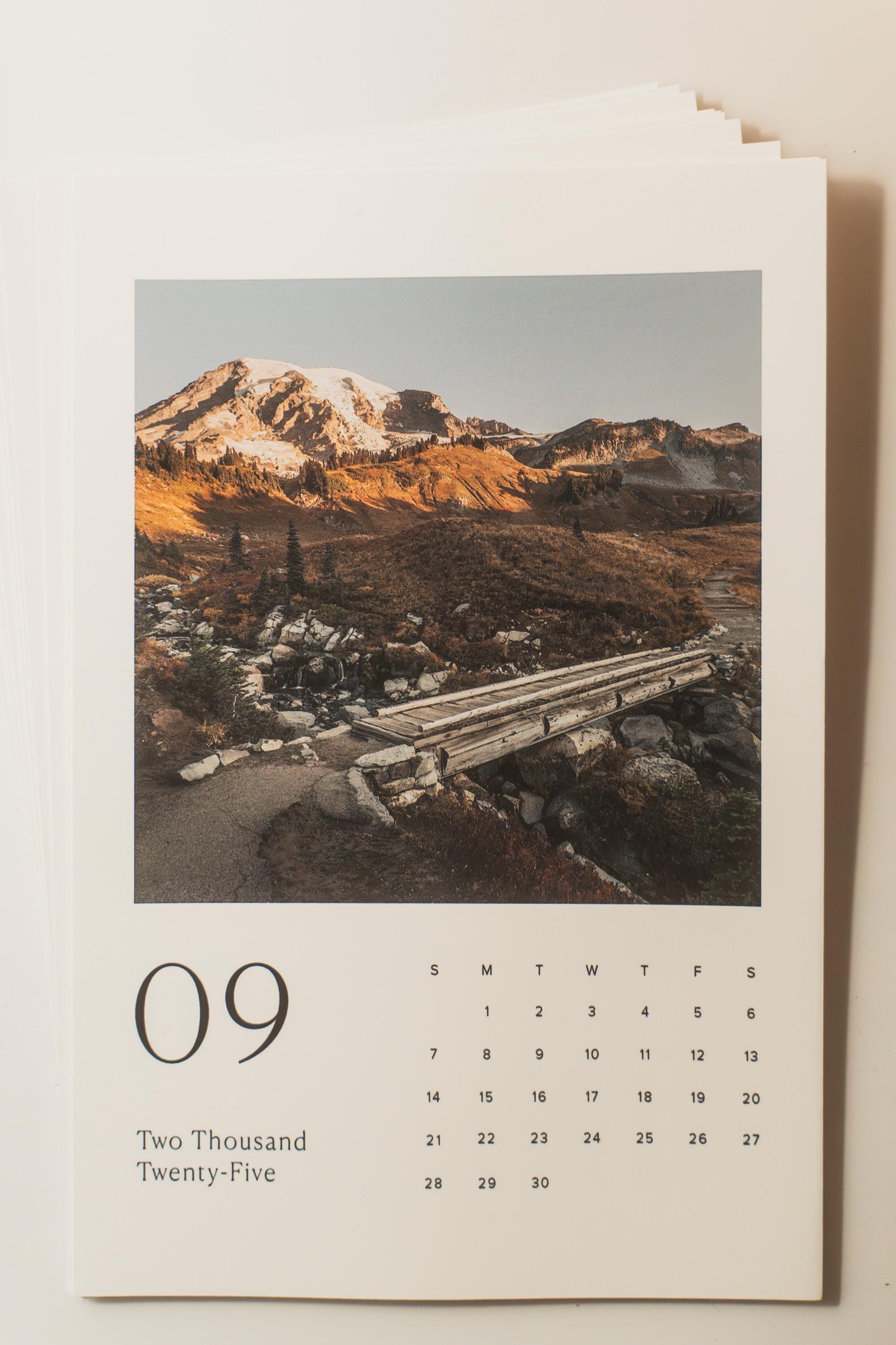 2025 Pacific Northwest Calendar Pages - Etsy
