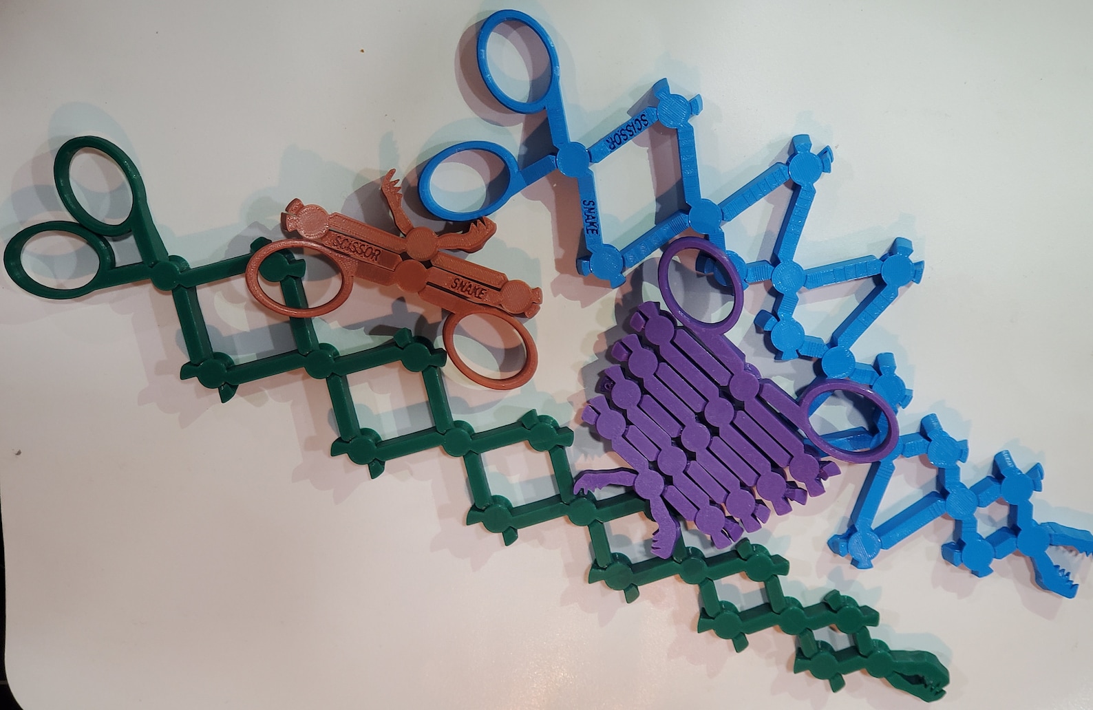 3D Printed Scissor Snake Fun Flexi Toy - Etsy