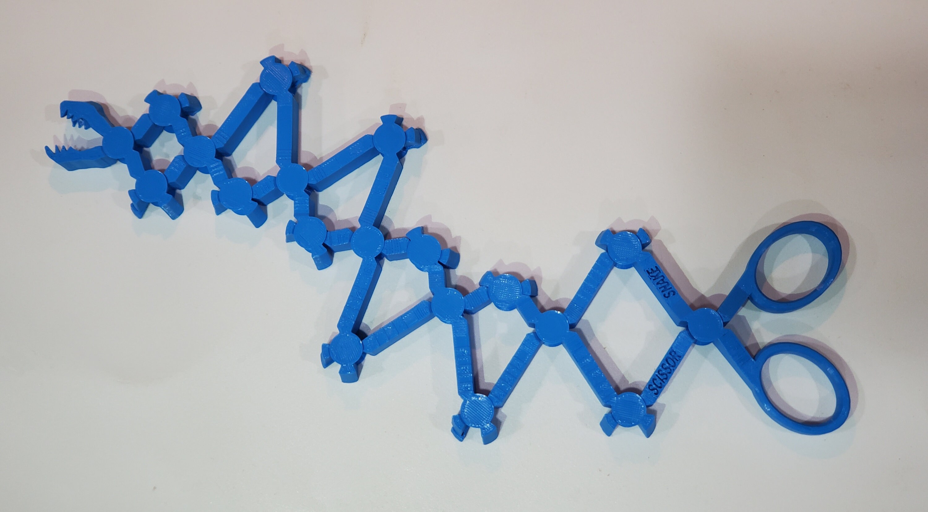 3D Printed Scissor Snake- Fun Flexi Toy - Etsy