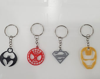 Superhero Keychain | Etsy