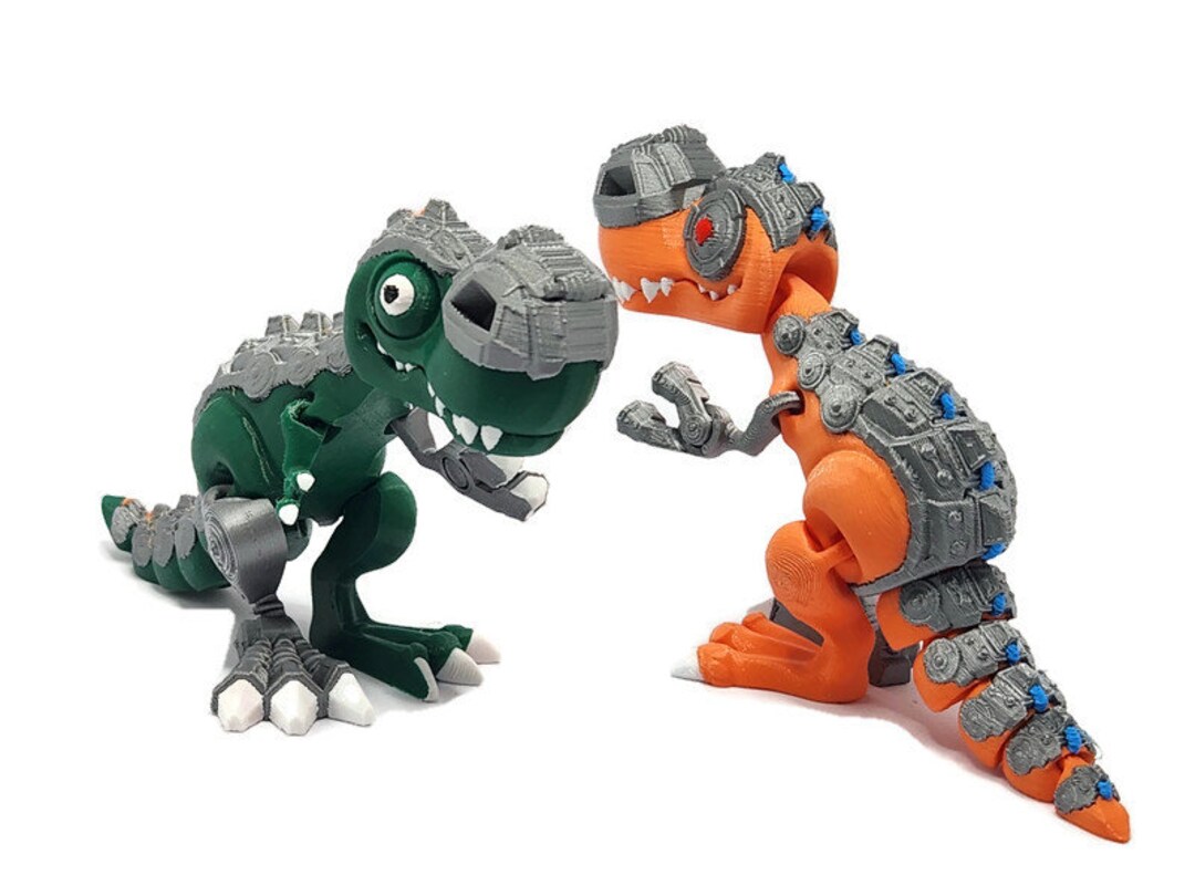 Up to 8 COLORS Articulated T-rex Terminator Fidget Toy - Customizable ...