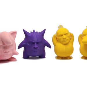 The Rock Pokemon Cursed Pokemon Pikachu Eevee Charmander Squirtle ...