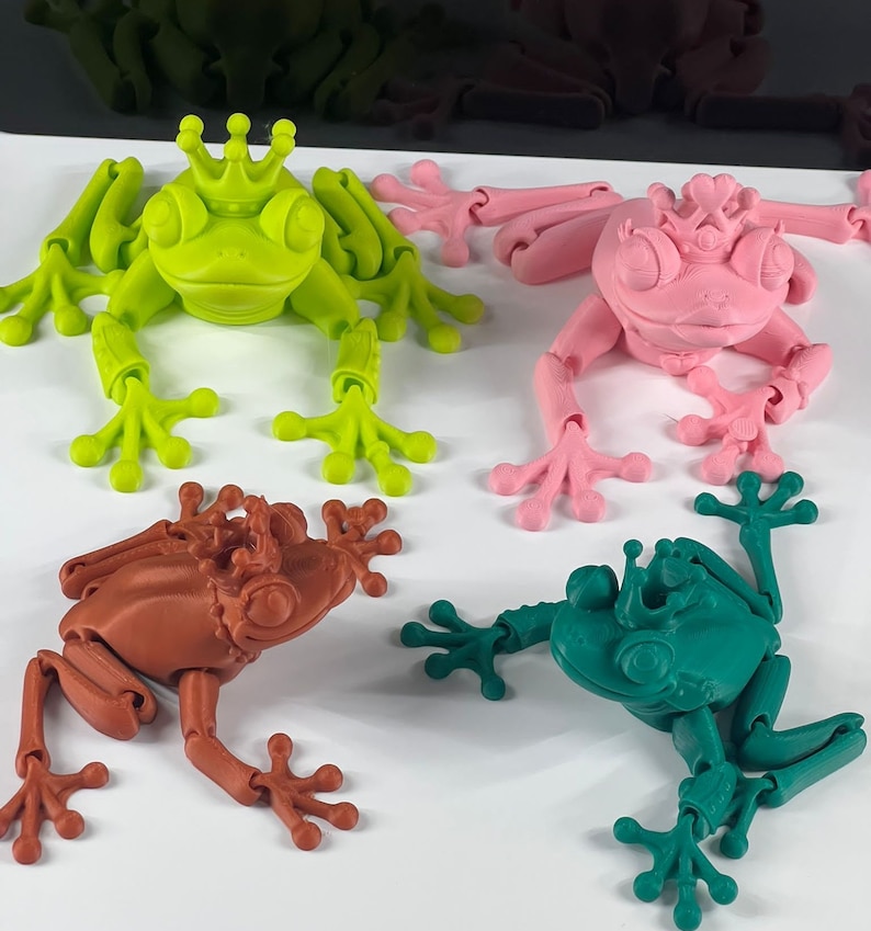 Articulated Frog Flexible Frog Toy - Etsy