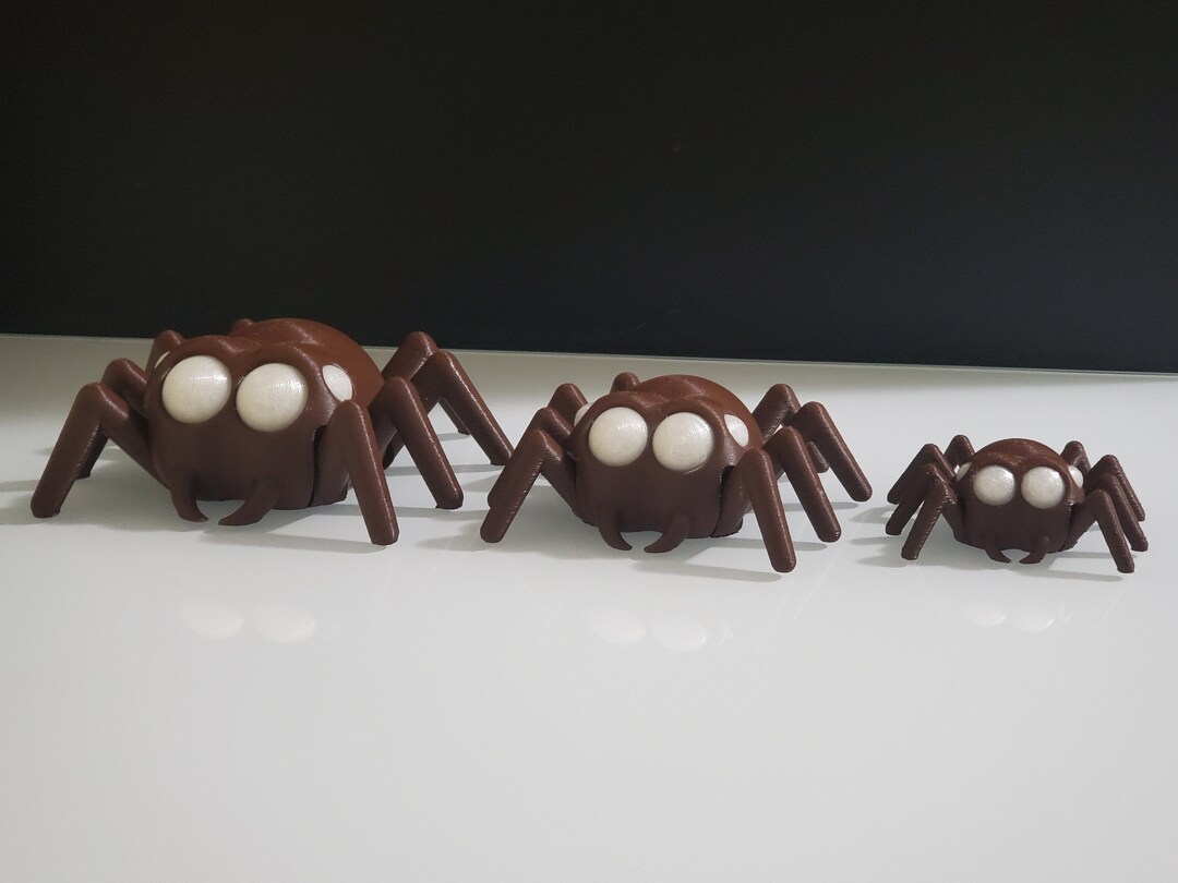 3D Printed Spider Fidget Toy: Spooky Desk Companion With Glowing Eyes ...
