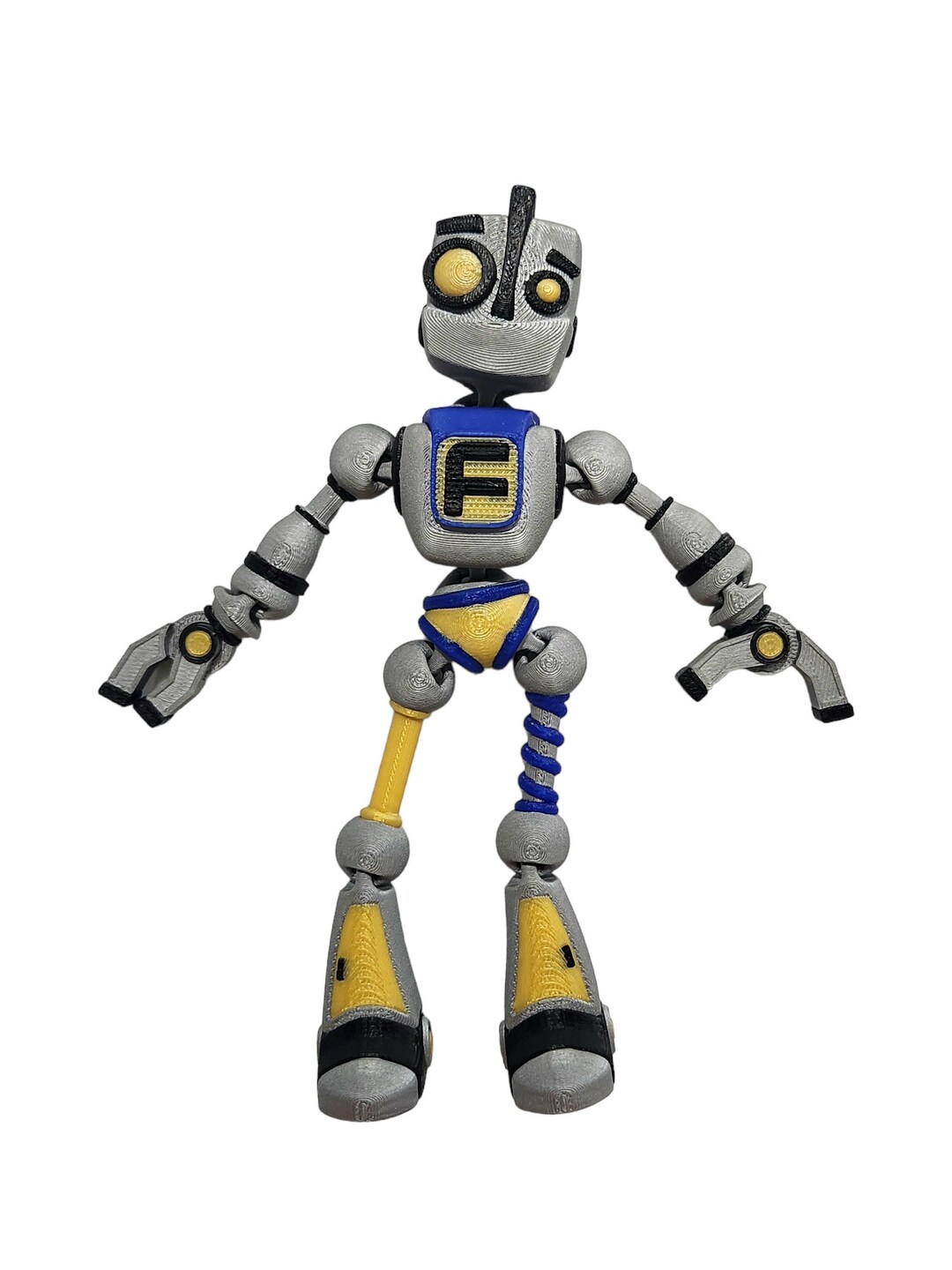 Articulated 3d Printed Robot Toy Flexi Fidget - Etsy