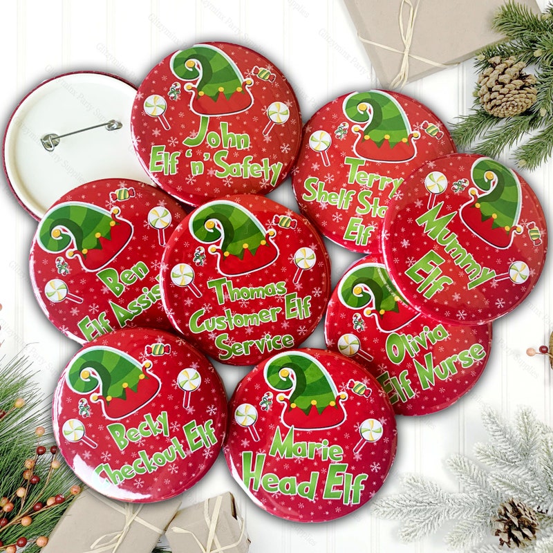 Christmas Badges - Etsy UK