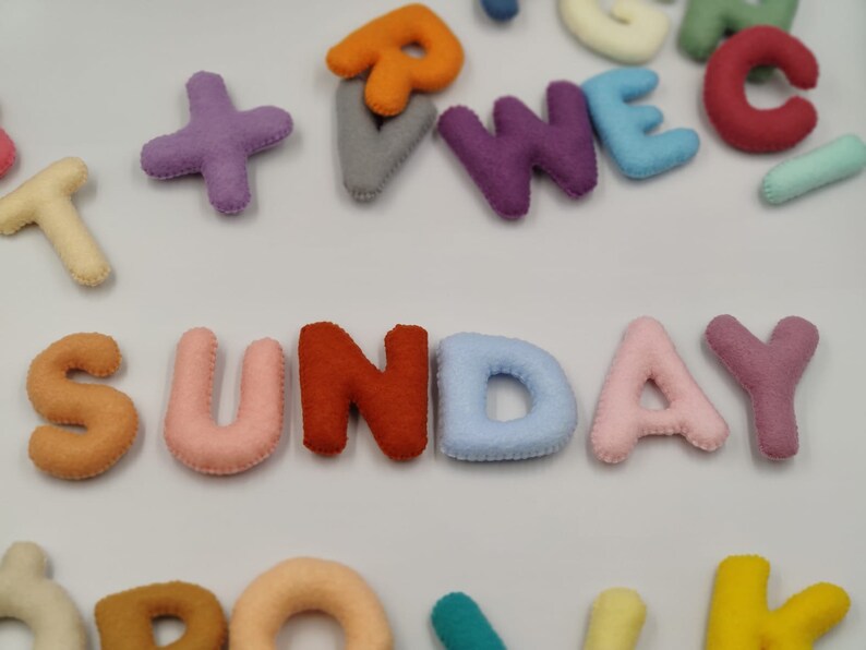 Felt Alphabet Letters Felt Letters A-Z Learning Letters | Etsy