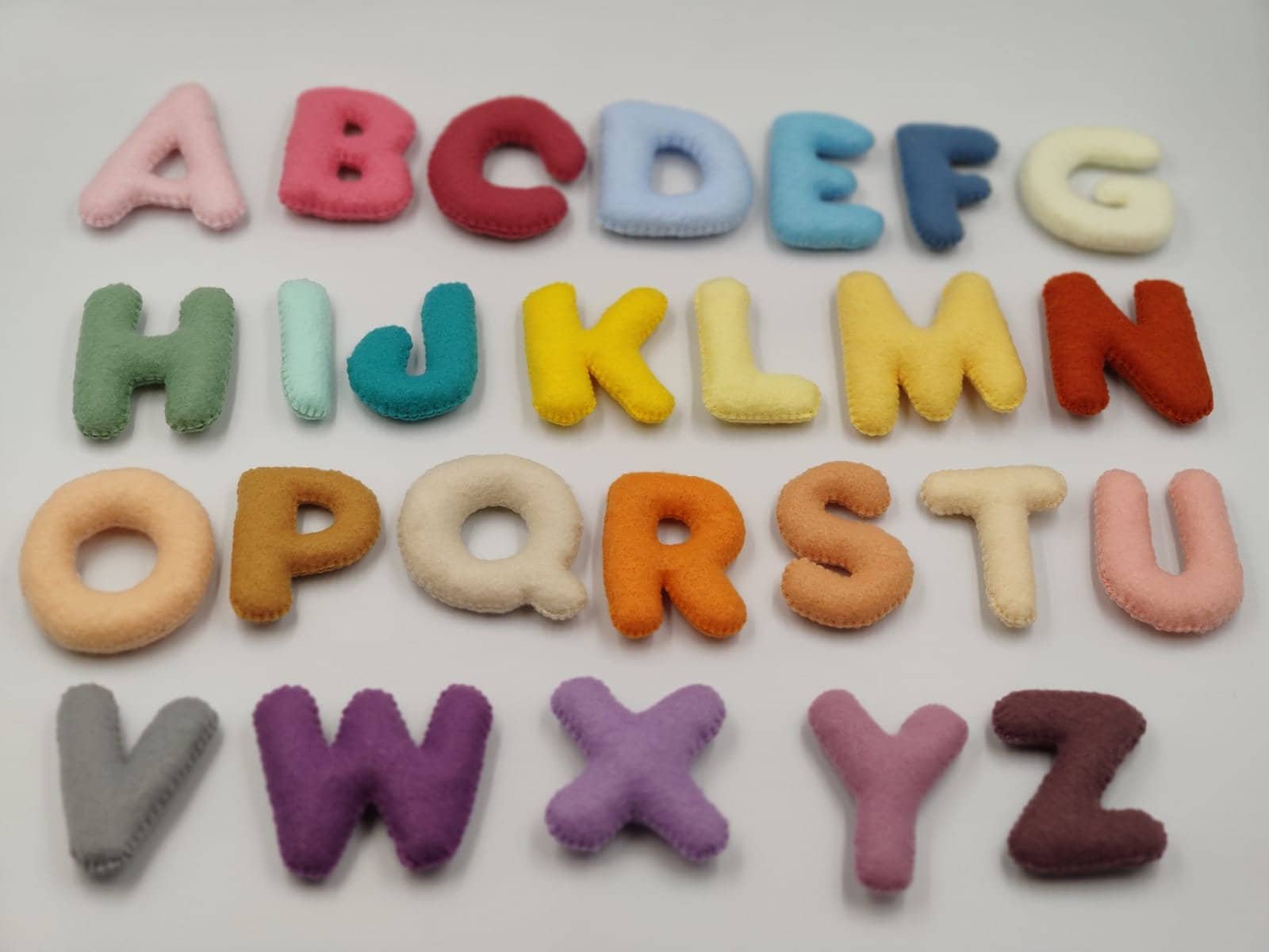 Felt Alphabet Letters, Felt Letters A-Z, Learning Letters, Learning ...