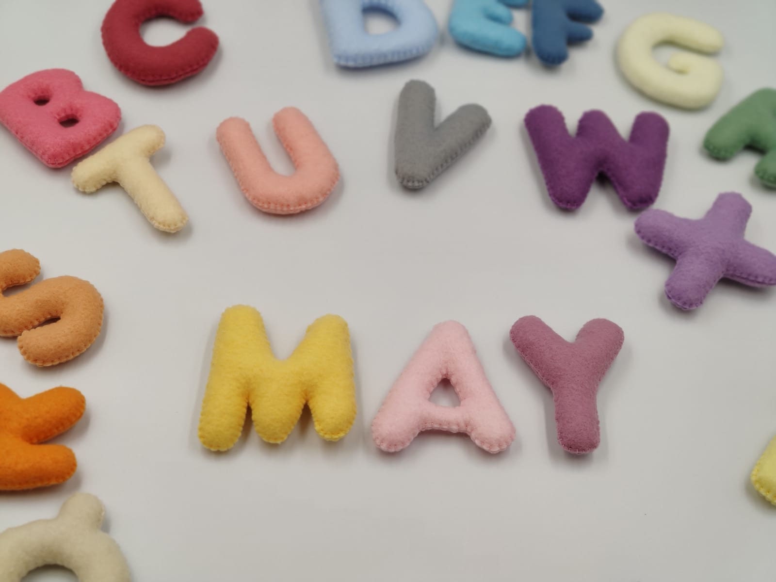 Felt Alphabet Letters, Felt Letters A-Z, Learning Letters, Learning ...