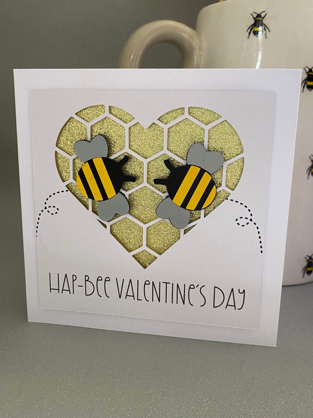 Handmade Bee Themed Valentines Day Cards - Etsy