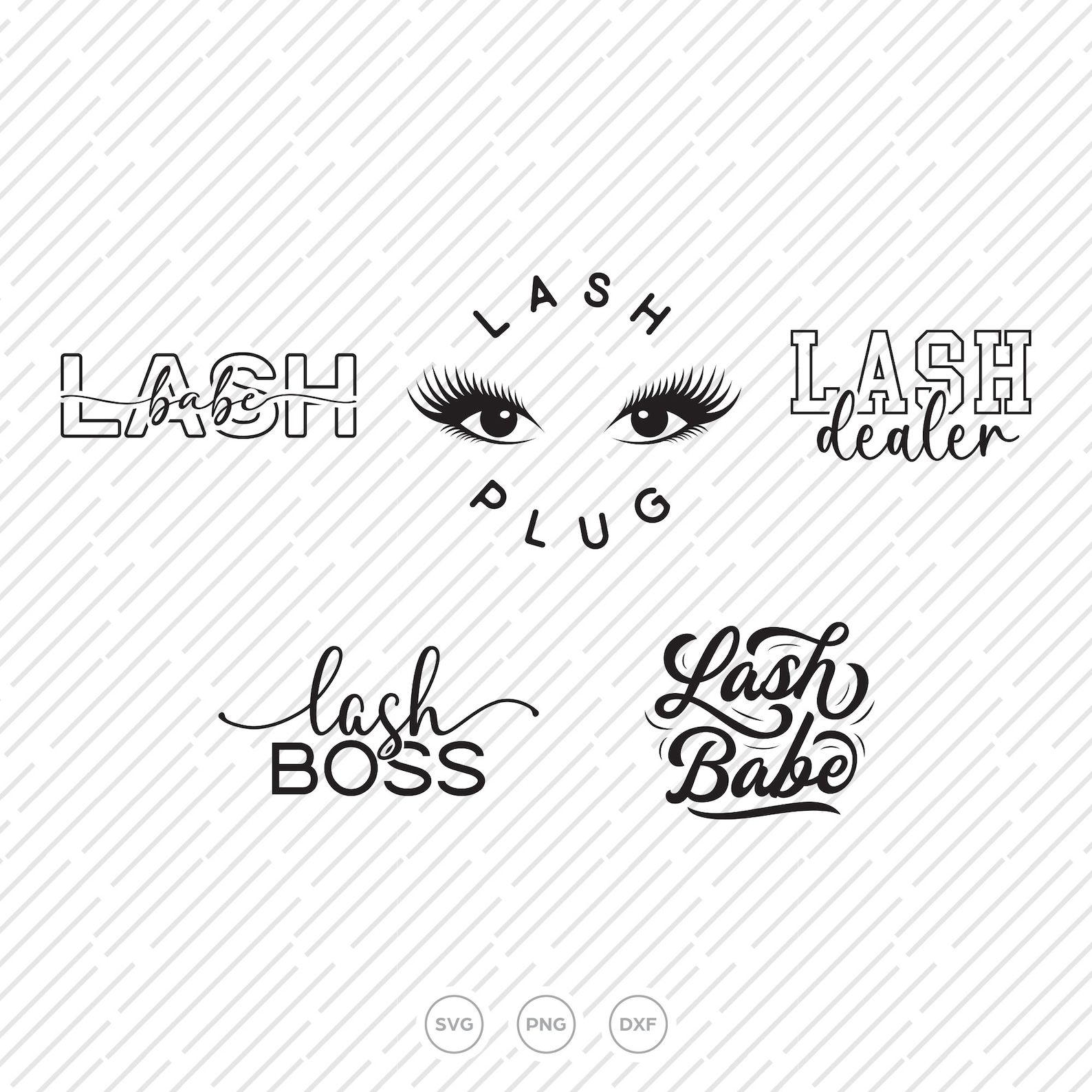 Lashes SVG Bundle, Lash Boss, Lash Babe, Eyelashes Svg, Lashes SVG, Png ...