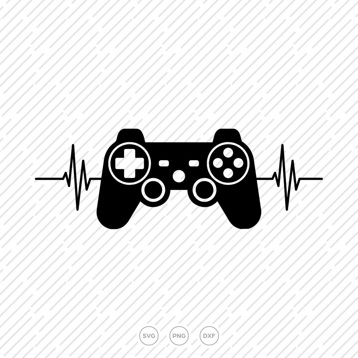 Gamer Heartbeat SVG, Gamer PNG, Gaming, Video Game Controller, Gamer ...