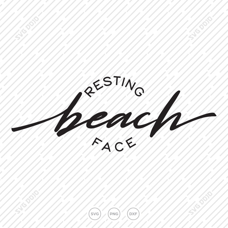 Resting Beach Face SVG, Beach Life Svg, Summer Svg, Beach Png, Beach ...