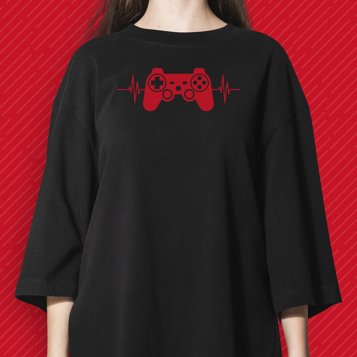 Gamer Heartbeat SVG, Gamer PNG, Gaming, Video Game Controller, Gamer ...