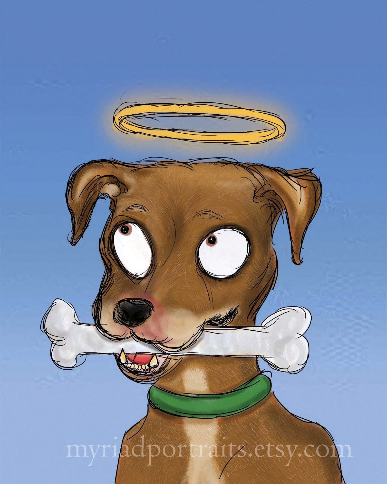 Custom Pet Memorial | Dog Memorial | Cat Memorial | Hand Drawn Portrait ...