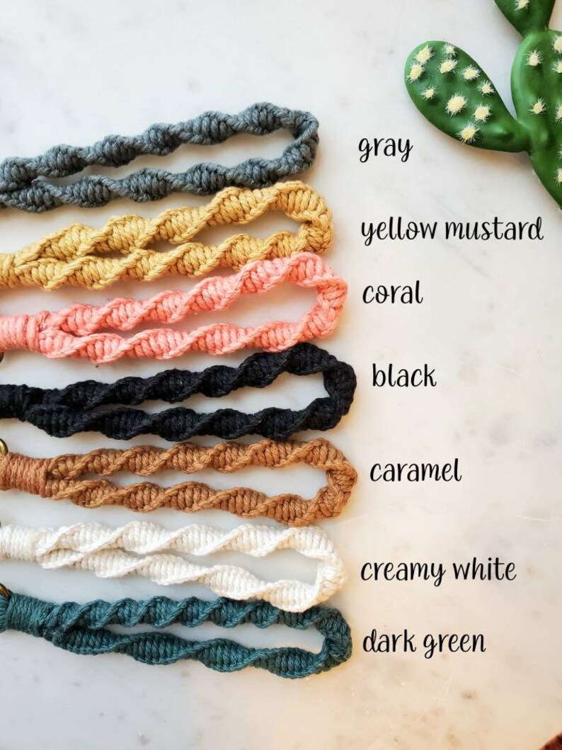 Handmade Macrame Wristlet Keychains| Bohemian Keychains|macrame Lanyard ...