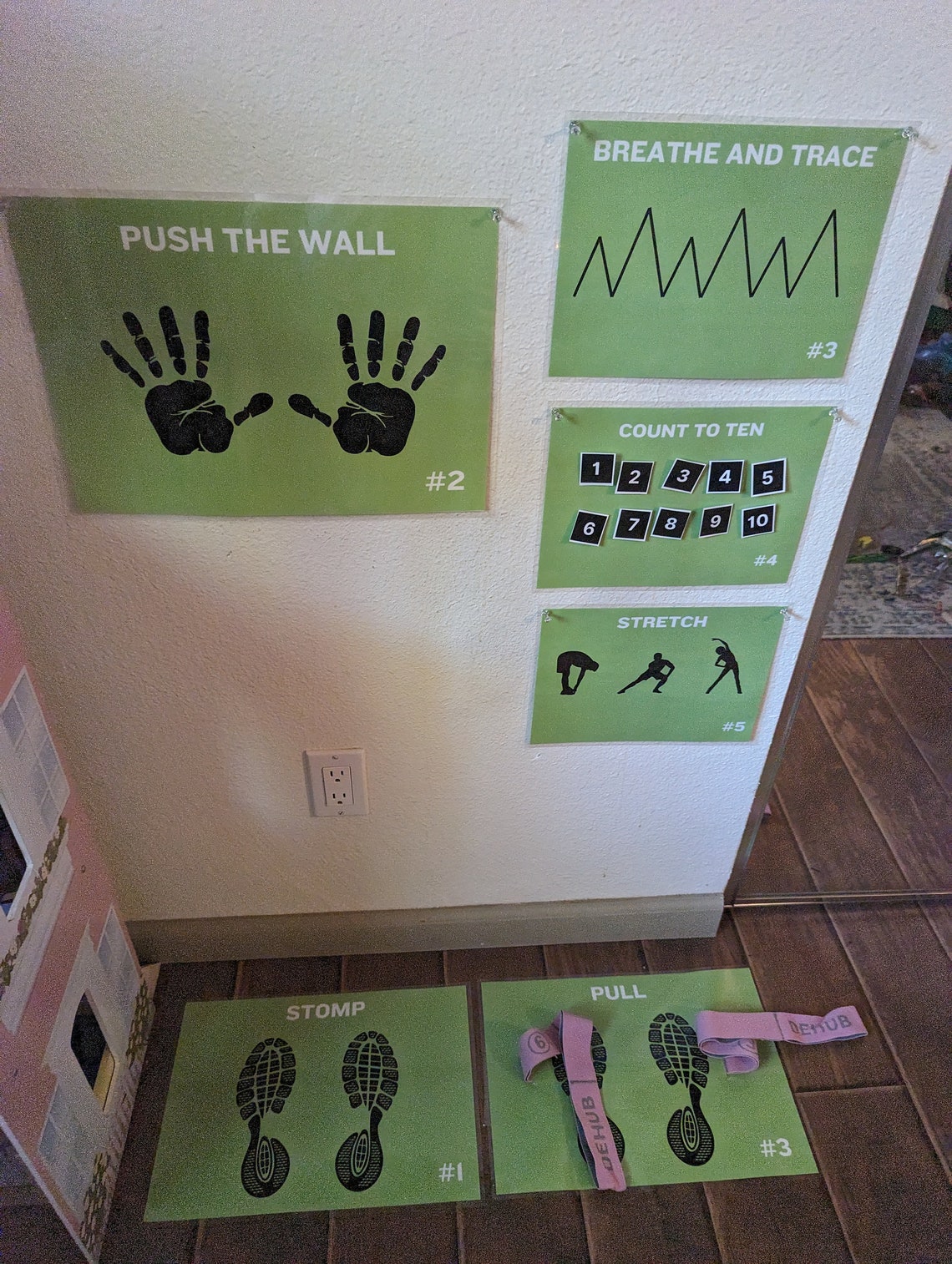 Calm Down Activity Pack Stomp It Out Mat Emotions Anger Steps To Calm Down Calming Activities