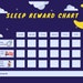 Toddler Sleep Bedtime Reward Chart | Star Chart | Progress Tracker ...