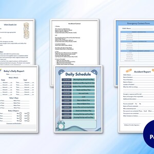 Editable Daycare Forms Bundle, Home Daycare Starter Kit, Childcare ...