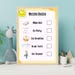 Children's Morning Routine Chart | Preschool Toddler Grade School ...
