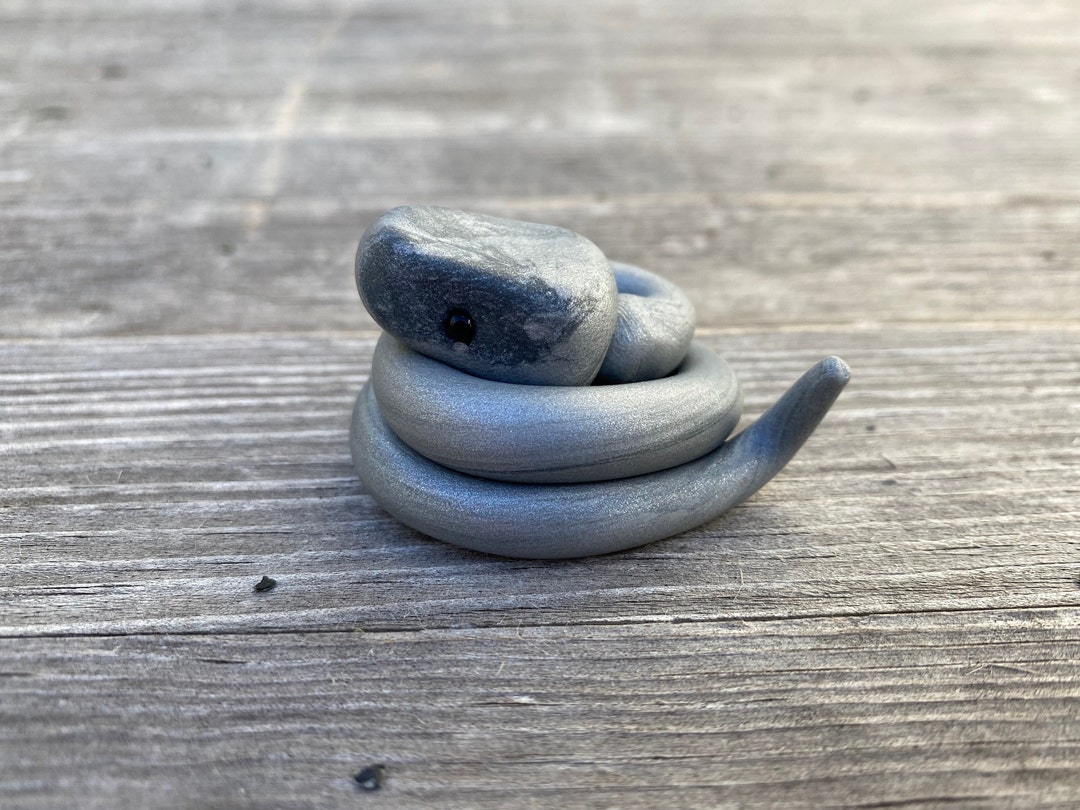 Silver Coiled Ball Python Sculpture - Etsy
