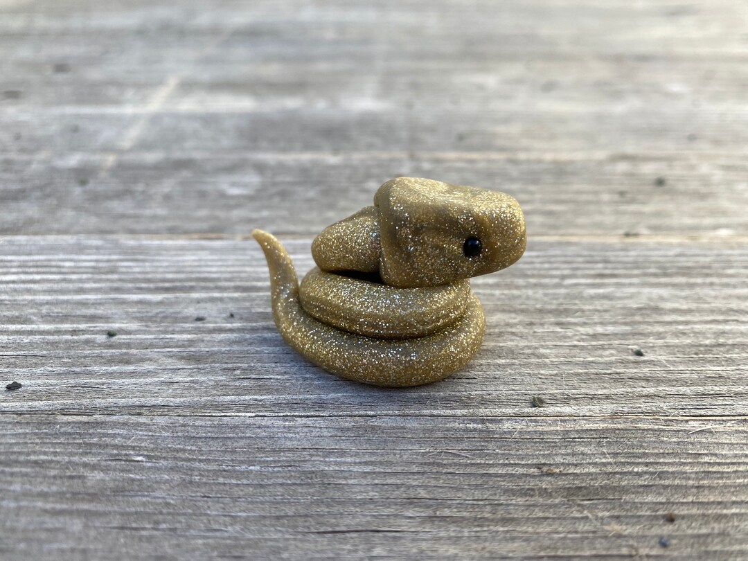 Glittery Gold Coiled Ball Python Sculpture - Etsy