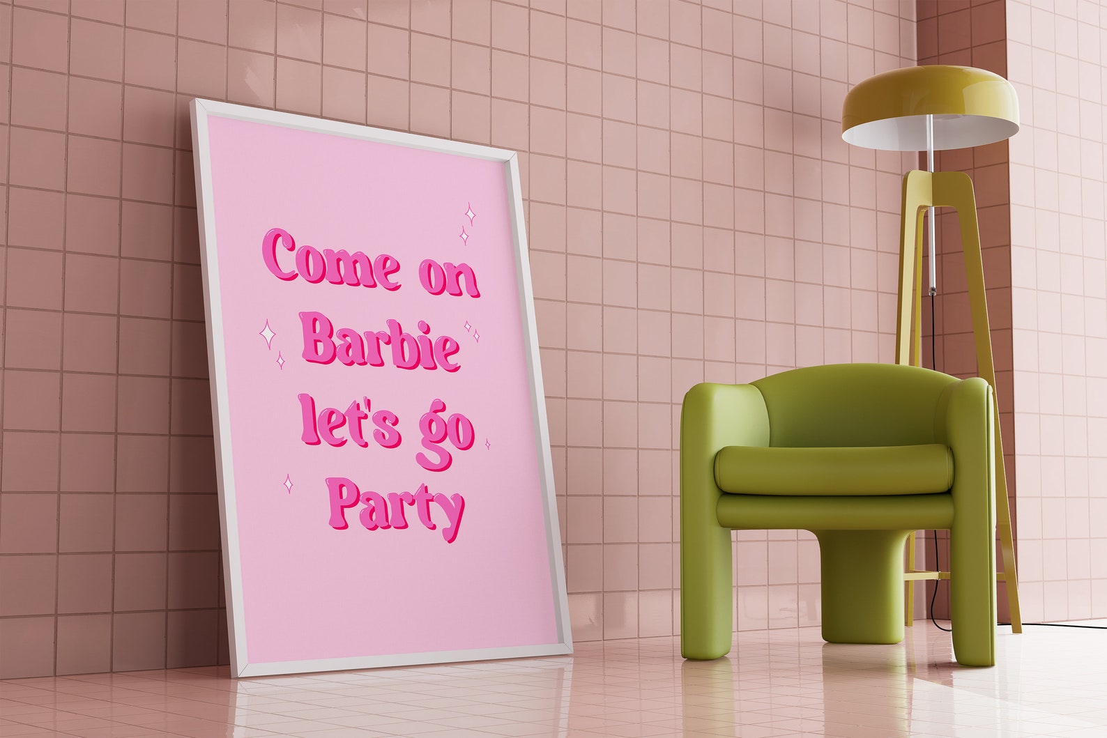 Come on Barbie Let's Go Party Printable Wall Art - Etsy UK