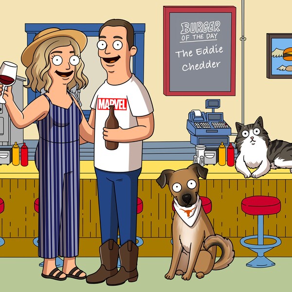 Custom Bobs Burgers Portrait - Etsy