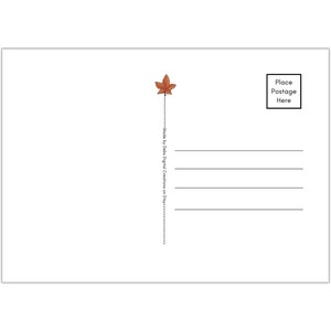 Autumn Leaves and Pumpkins Printable 4x6 and 5x7 Postcards - Etsy