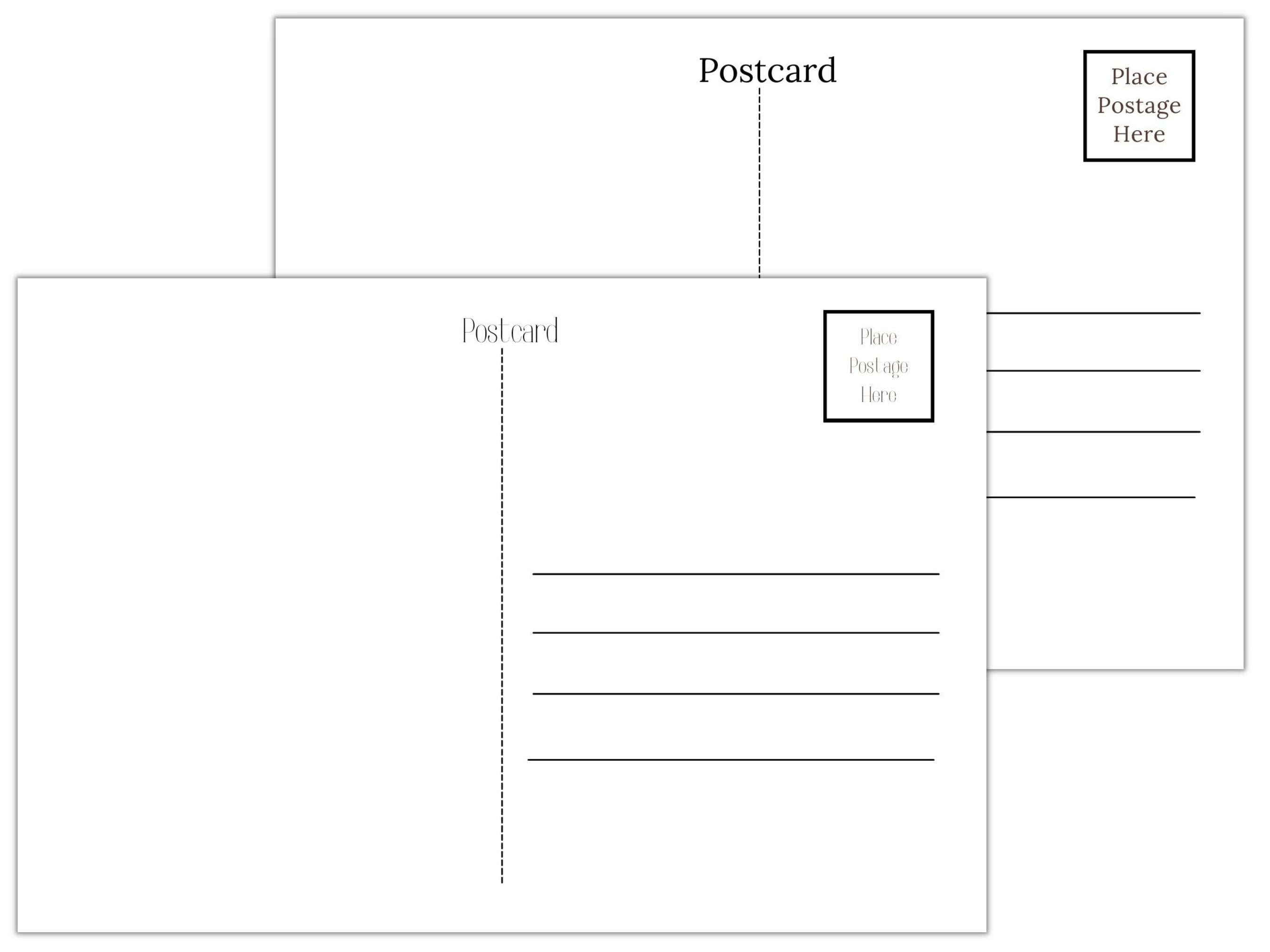 Postcard Backs 12 4x6 for COMMERCIAL and PERSONAL Use. - Etsy