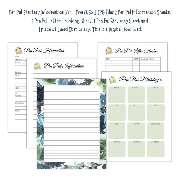 Pen Pal Kit - Etsy