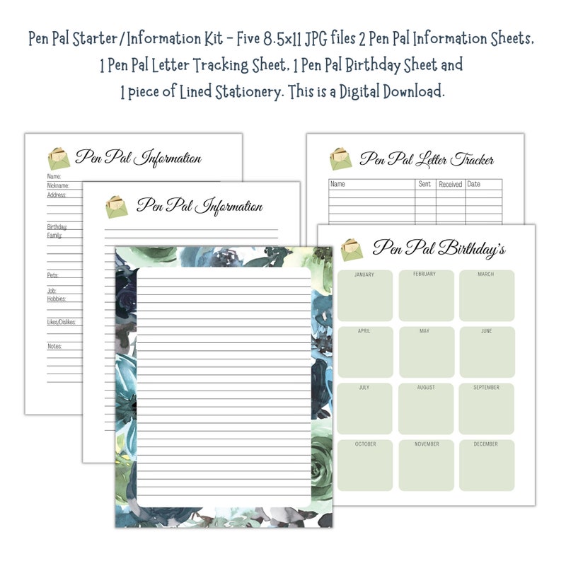 Pen Pal Kit - Etsy